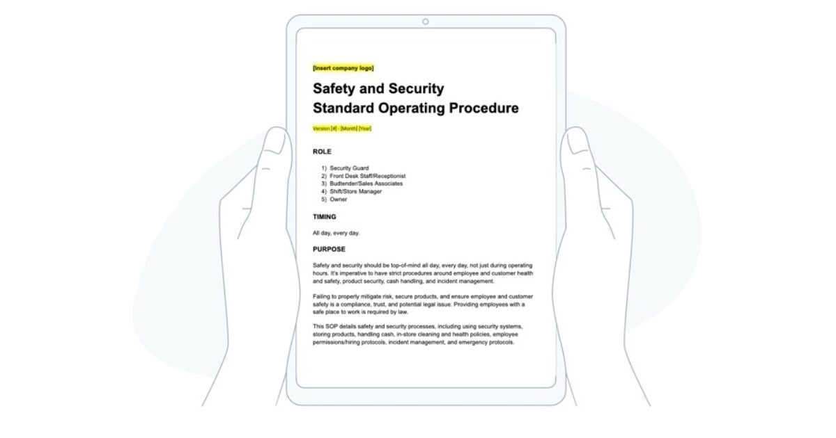 Free Dispensary Safety SOP Template Flowhub Free Dispensary Safety SOP Template Flowhub